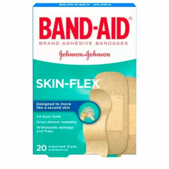 Band-Aid Skin-Flex Adhesive Bandages (20 Count) - MedaKi