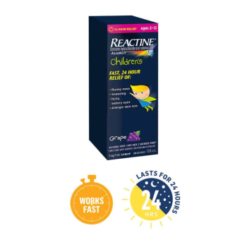 REACTINE Children’s Liquid 118 mL - MedaKi